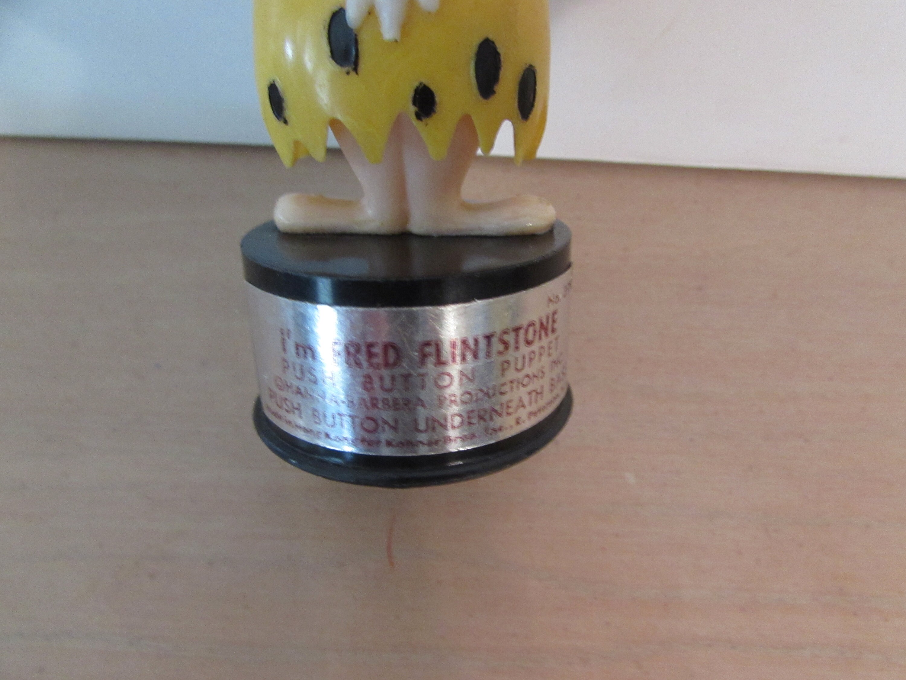 Toys Fred Flintstone Push Button Puppet Push Button Puppets - Etsy