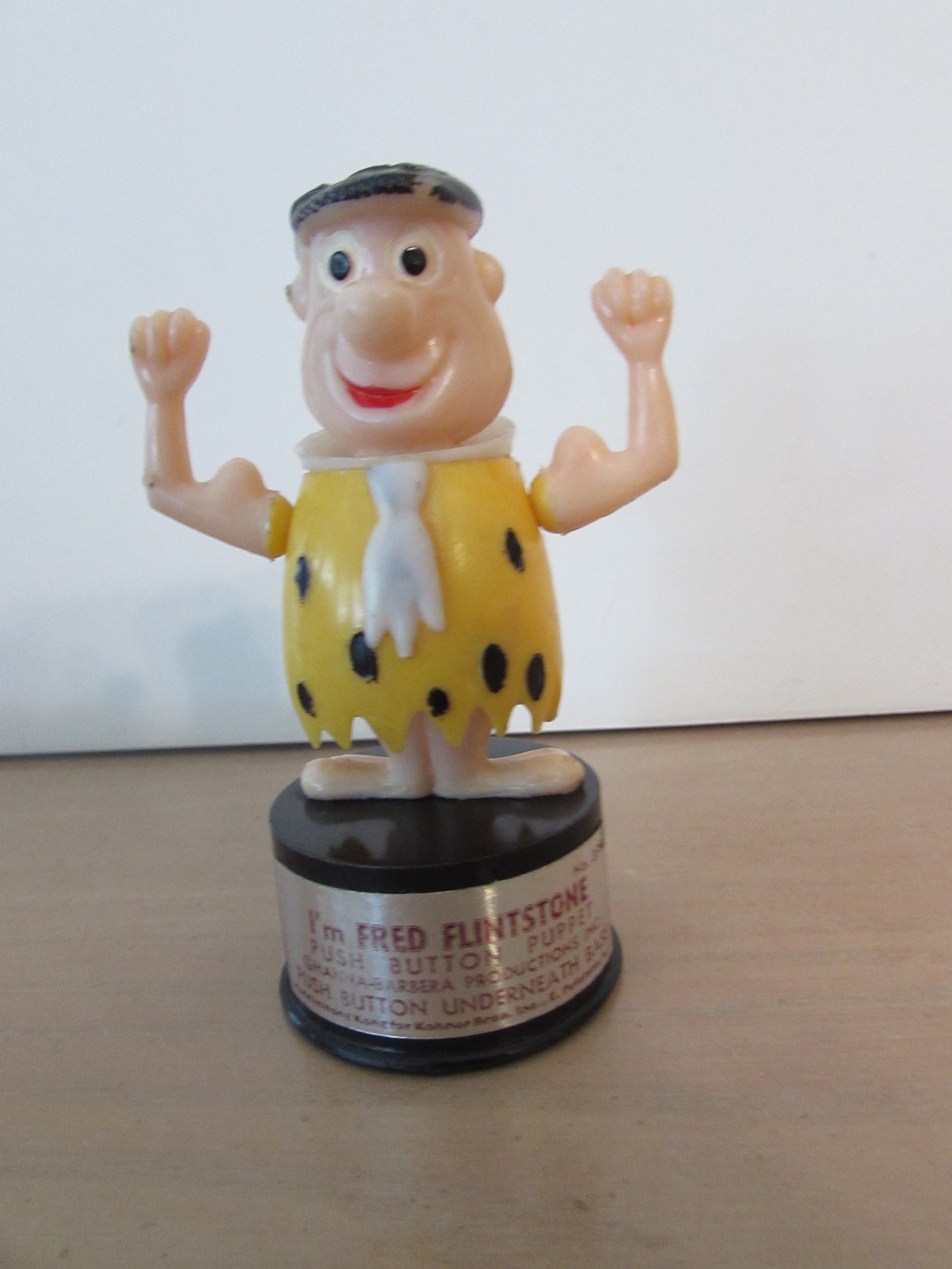 Toys Fred Flintstone Push Button Puppet Push Button Puppets - Etsy