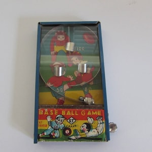 Vintage 1940s Hand Held Pinball Game: Baseball/football Japan Toy - Etsy