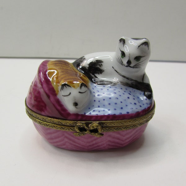 Limoges Cat - Etsy
