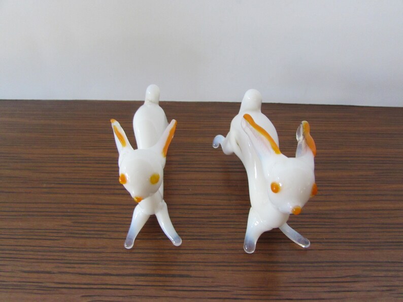 Murano Glass Rabbits Vintage Hand Blown Miniature Glass - Etsy