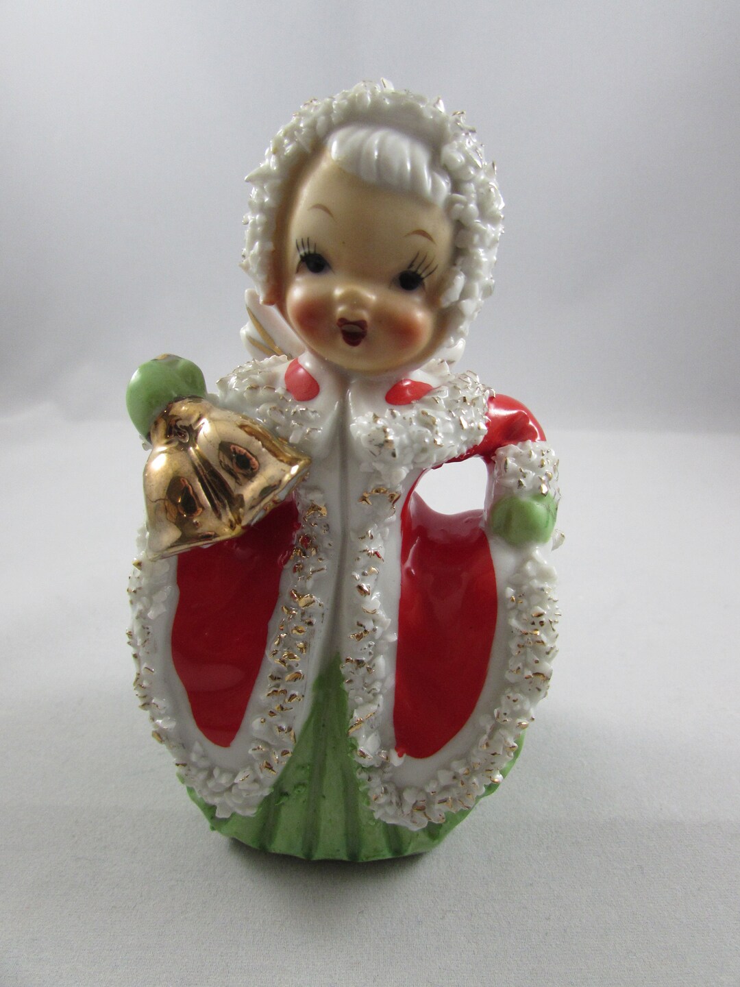 Napco Christmas Bell, RARE Napco Christmas Angel Bell Figurine ...