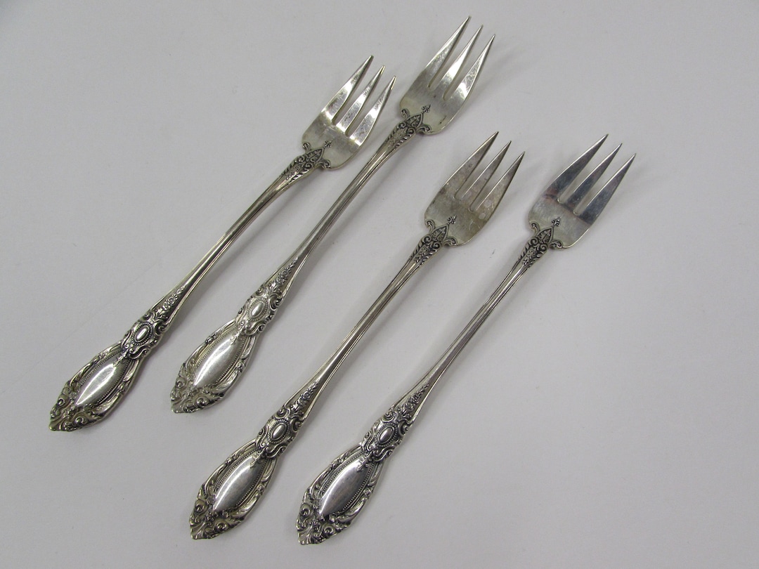 Towle Sterling Flatware, 4 Towle Sterling King Richard Cocktail Fork. Towle Flatware King ...