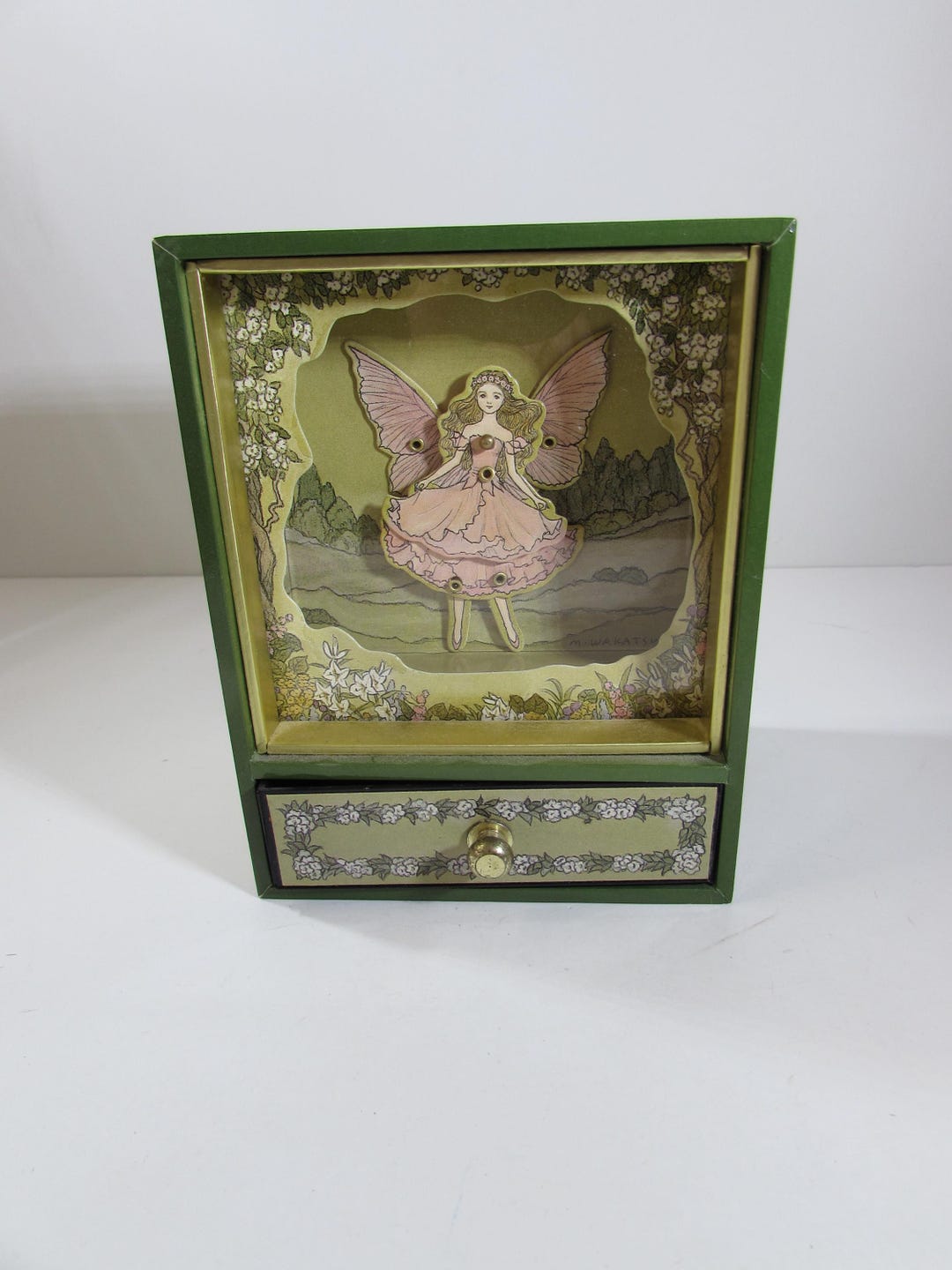 Music Box, Vintage Music Box, Fairy Music Box, Sankyo Shoji Fairy Music ...