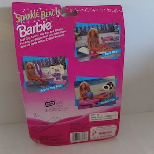 Barbie Sparkle Beach, Vintage Barbie 1995 Sparkle Beach Pool Toys ...