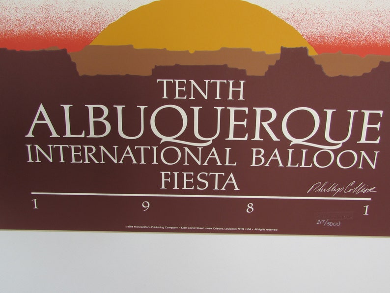 Albuquerque Poster 1981 Albuquerque Balloon Fiesta Poster - Etsy