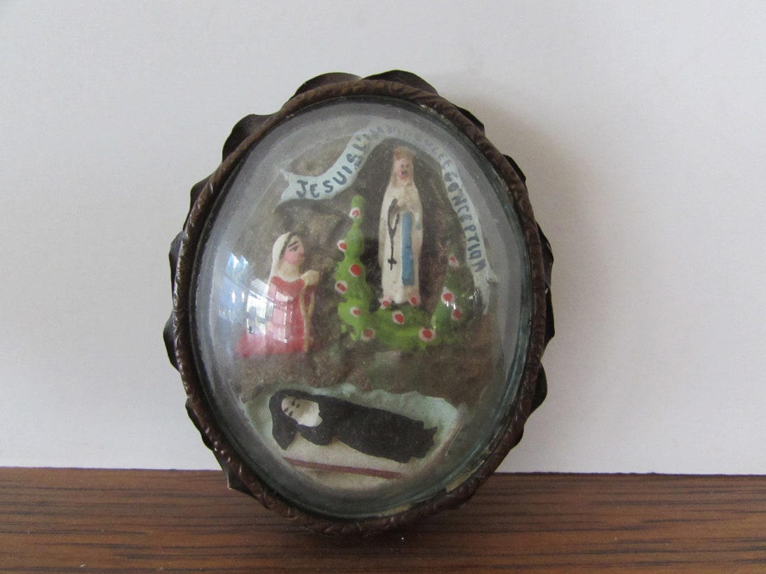 Antique Retablo, Antique Catholic Retablo or Votivo Diorama, Catholic ...