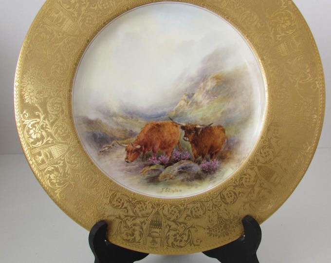 Plates, Royal Worcester, Antique Royal Worcester Plate, J. Stinton ...
