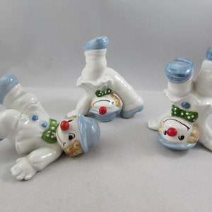 Fitz and Floyd Figurine, Fitz and Floyd Tumbling Clowns, Three Fitz and ...