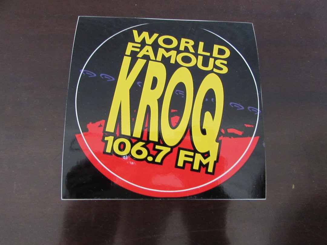 Memorabilia, Radio Station Stickers, KROQ 106.7 Sticker, 1995 KROQ ...