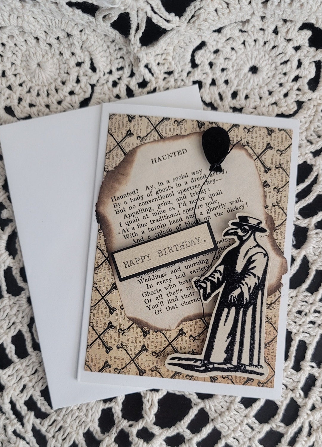 Plague Doctor Birthday Card, Happy Birthday Card, Dark Humor Birthday ...