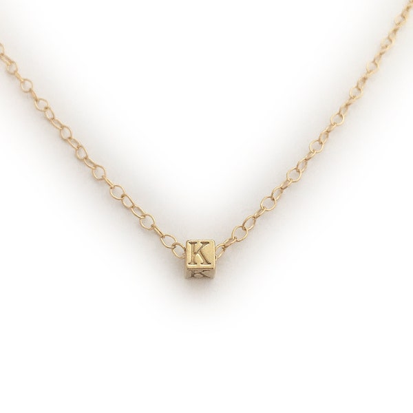 Gold Blocks Necklace - Etsy