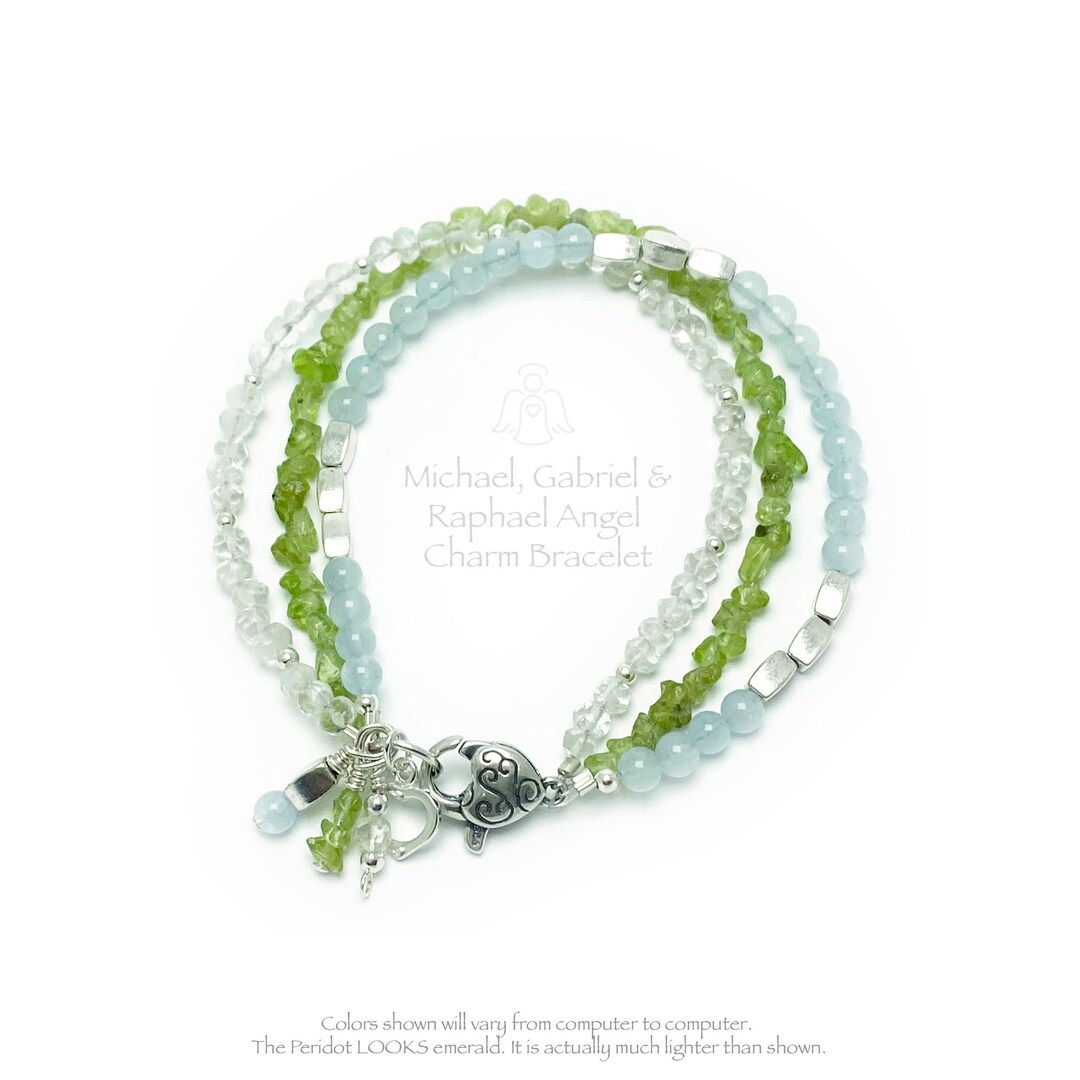 Saint Michael, Gabriel and Raphael Angel Bracelet, Guardian Angel ...