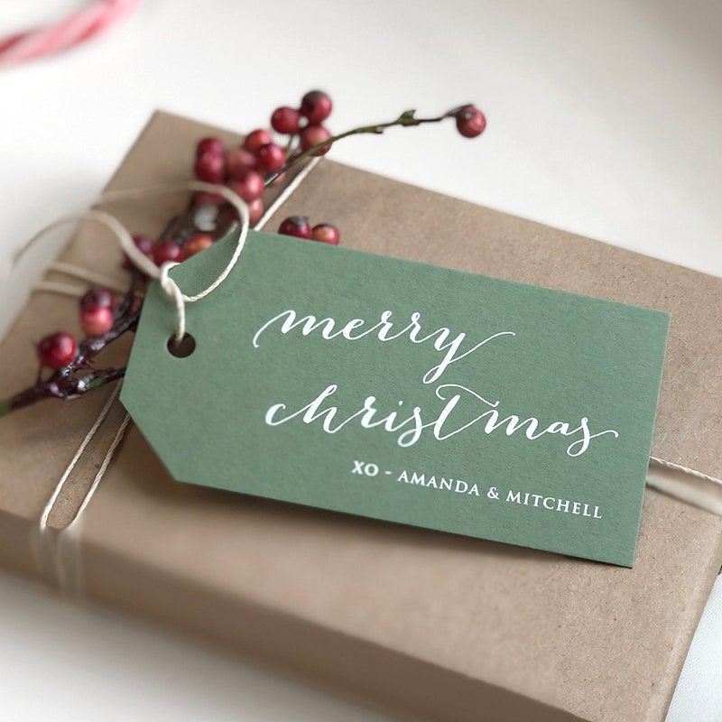 Personalized Christmas Tags - Etsy