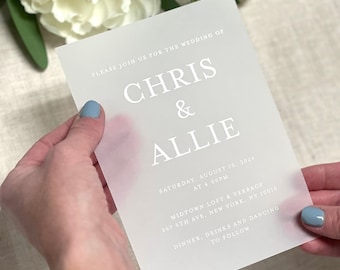 Vellum Wedding Invitations, Printed Vellum Wedding Invitation Inserts ...