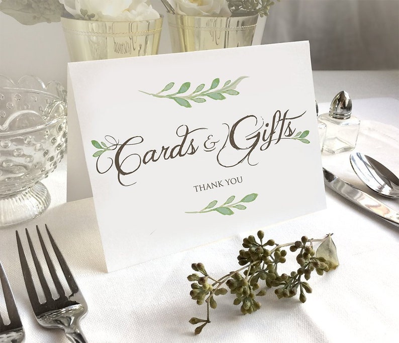 Cards and Gifts Table Sign Cards and Gifts Signs for Box | Etsy