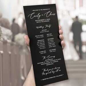Printed Champagne Wedding Programs, Neutral Colored Wedding Ceremony ...