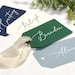 Wedding Dinner Menu Cards - Hunter Green Printed White Ink Wedding ...