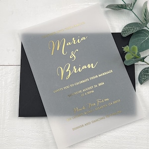 Printed Vellum Invitations, Vellum Wedding Invitations, Vellum Paper ...