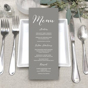 Gray Table Numbers, Printed 5x7 Gray and White Table Numbers, Grey ...