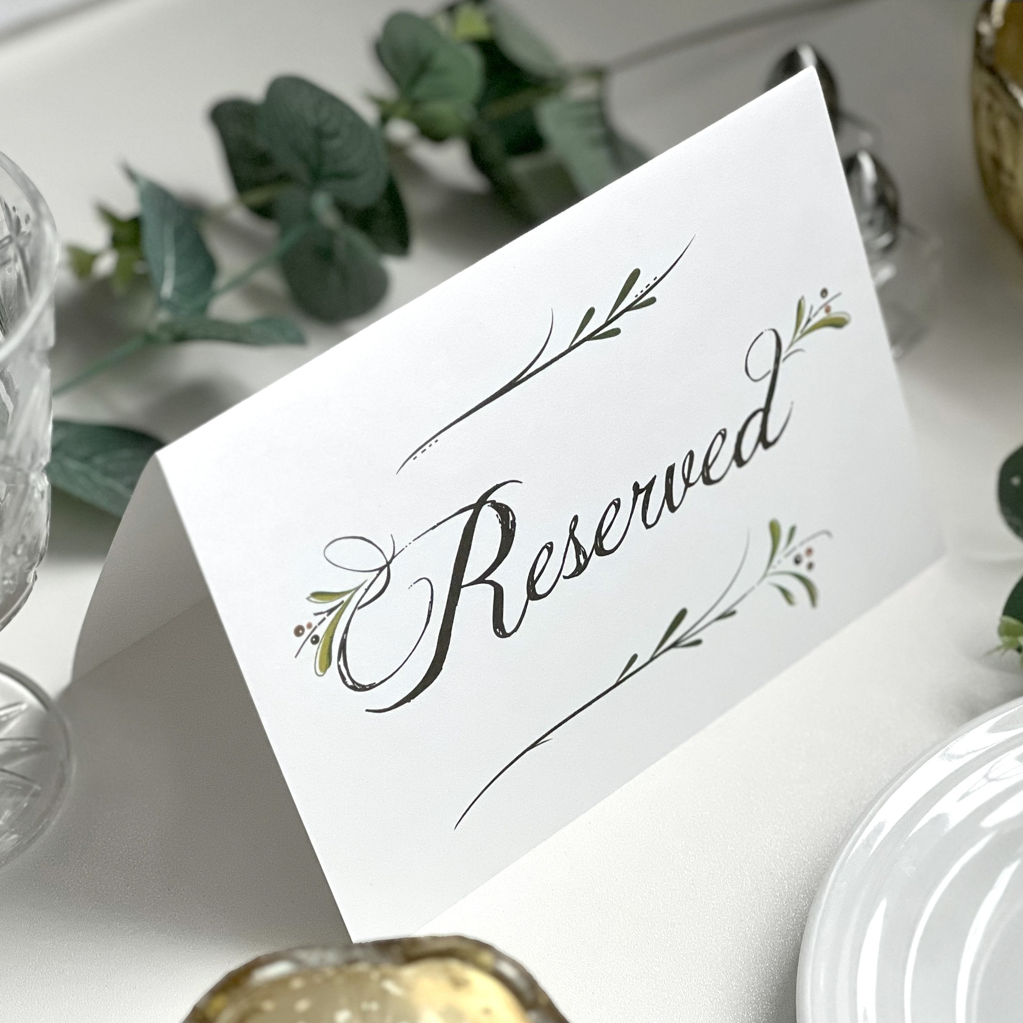 Reserved Signs - Reserved Wedding Table Signs - Rustic Reserved Wedding ...