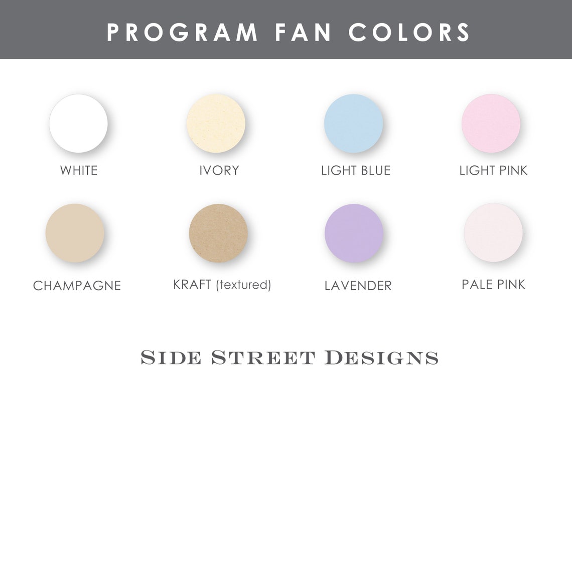Wedding Program Fans Simple Wedding Program Fans Greenery - Etsy