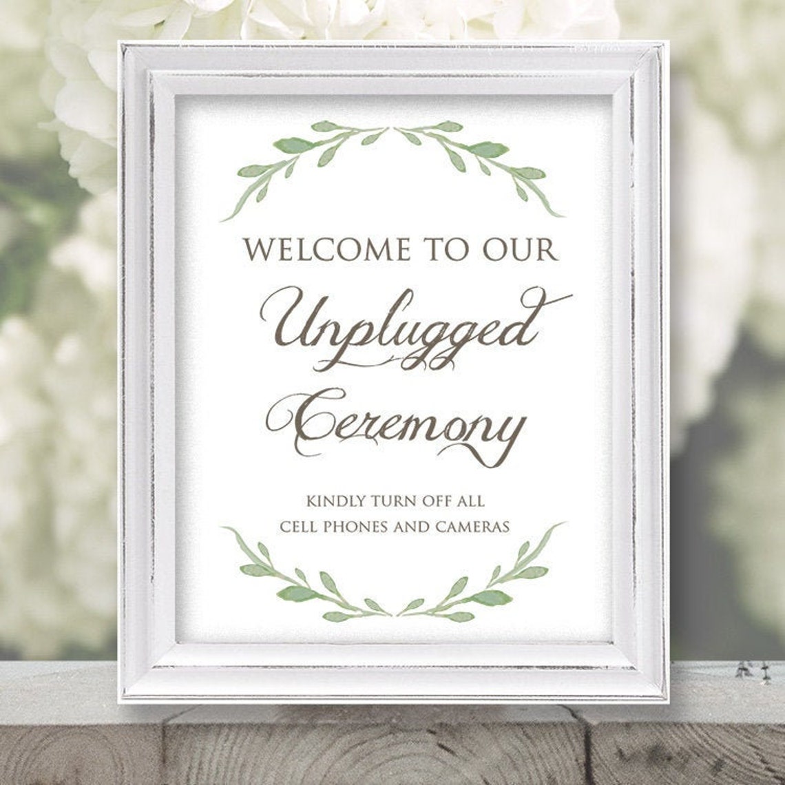 Unplugged Ceremony Sign Welcome to Our Unplugged Ceremony - Etsy