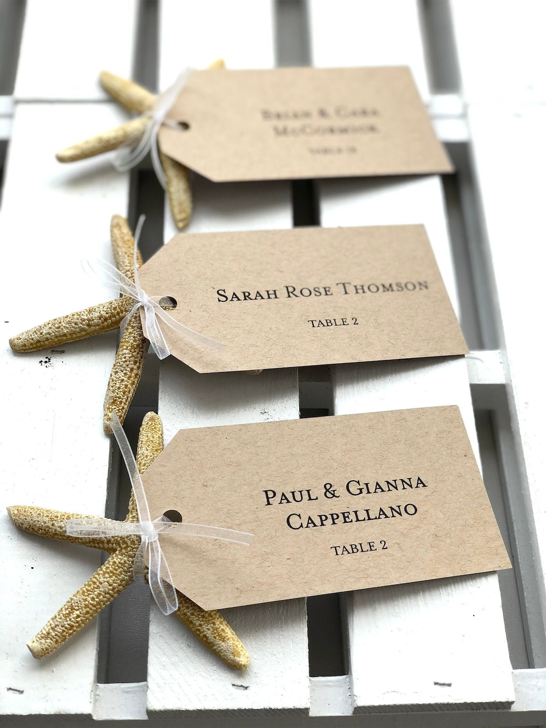 Hanging Name Cards, Hanging Name Tags, Guests Seating Assignments ...
