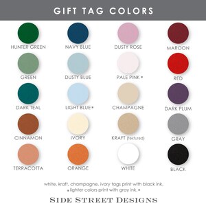 Name Tag Cards, Printed Bridesmaid Gift Tags, Navy Blue Favor Tags ...