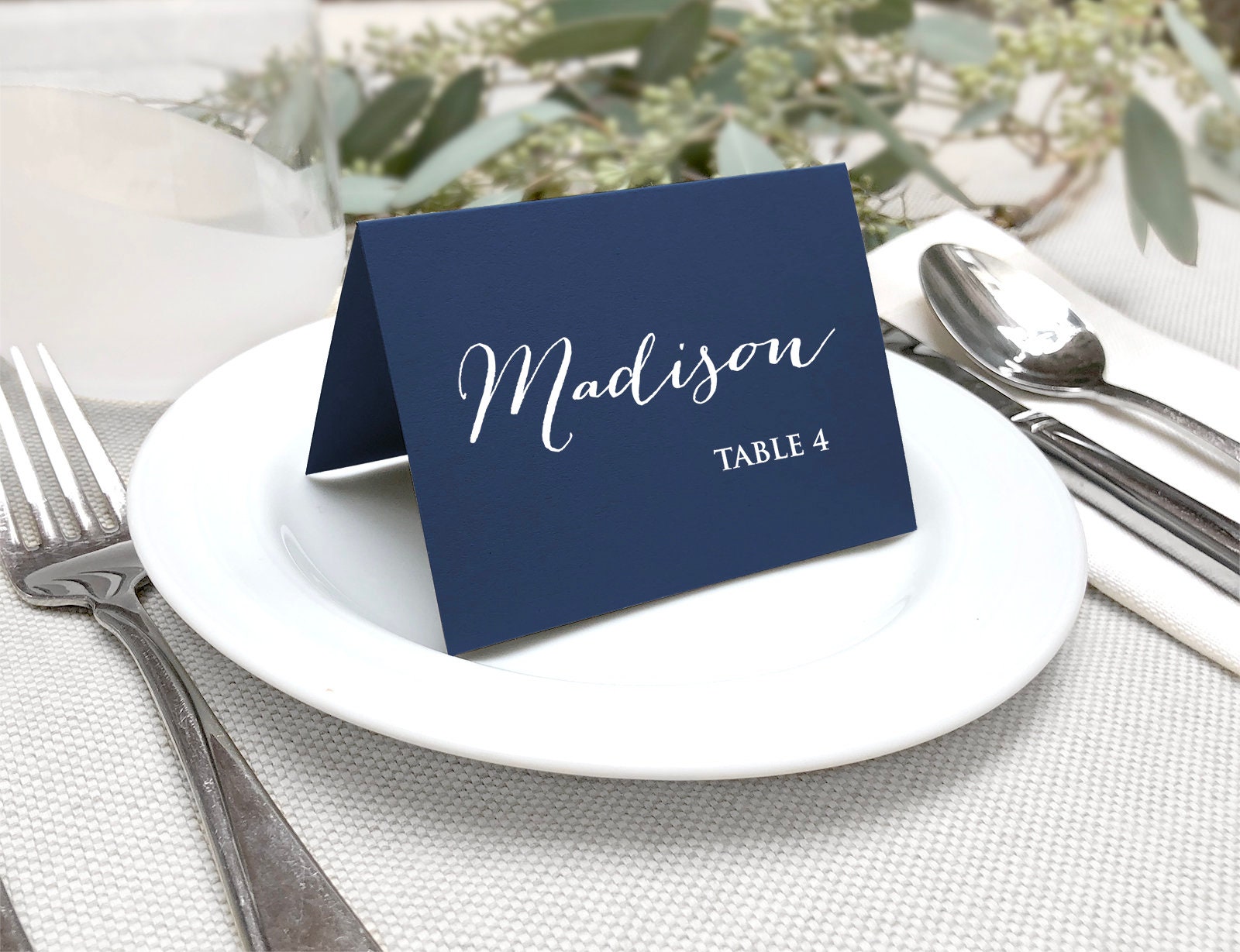 Navy Blue Table Numbers Printed 5x7 Table Numbers Simple | Etsy