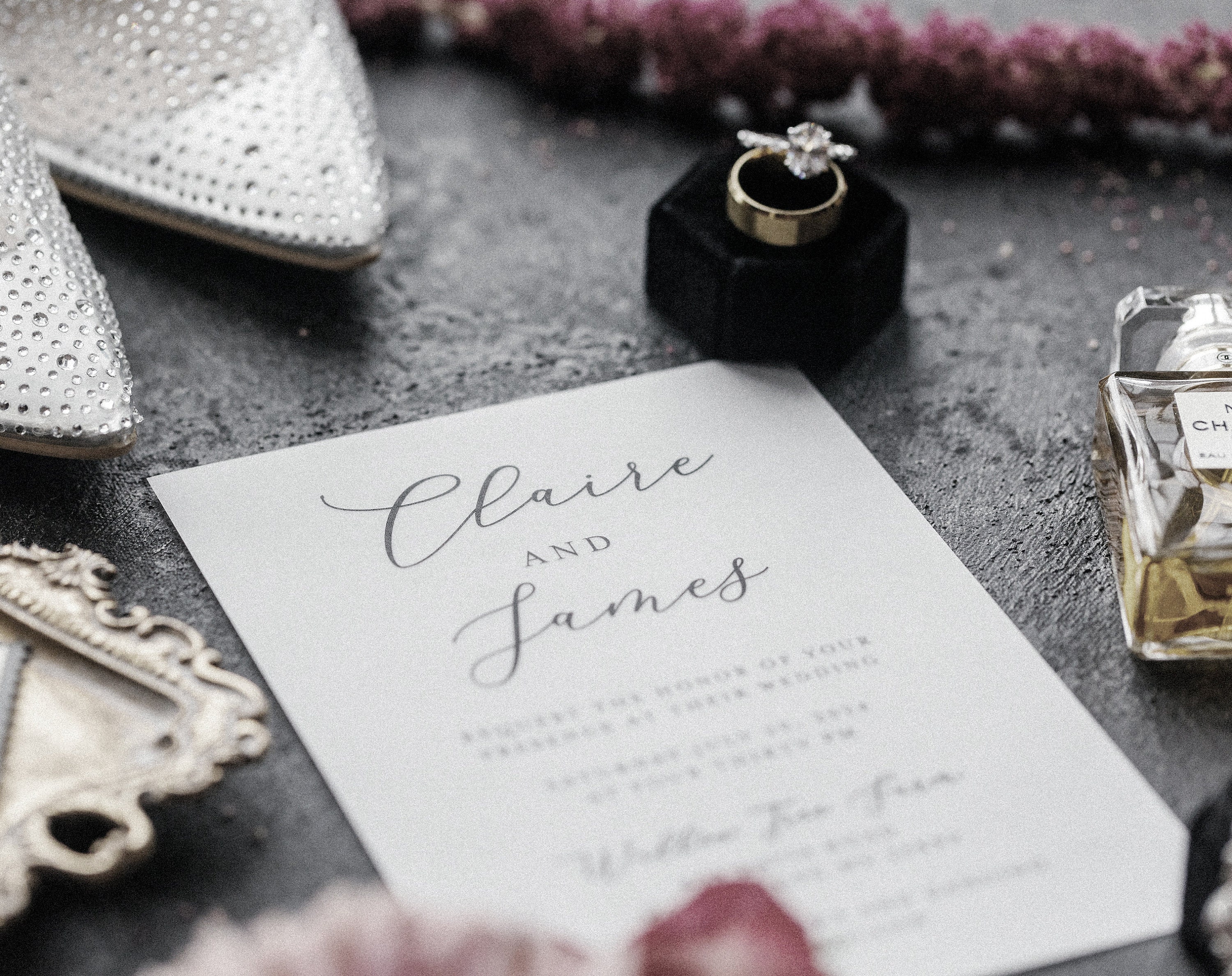 Classic Vellum Wedding Invitations, Printed Vellum Invitation Inserts ...