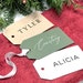 Christmas Name Tags, Christmas Stocking Gift Tags, Printed Personalized ...