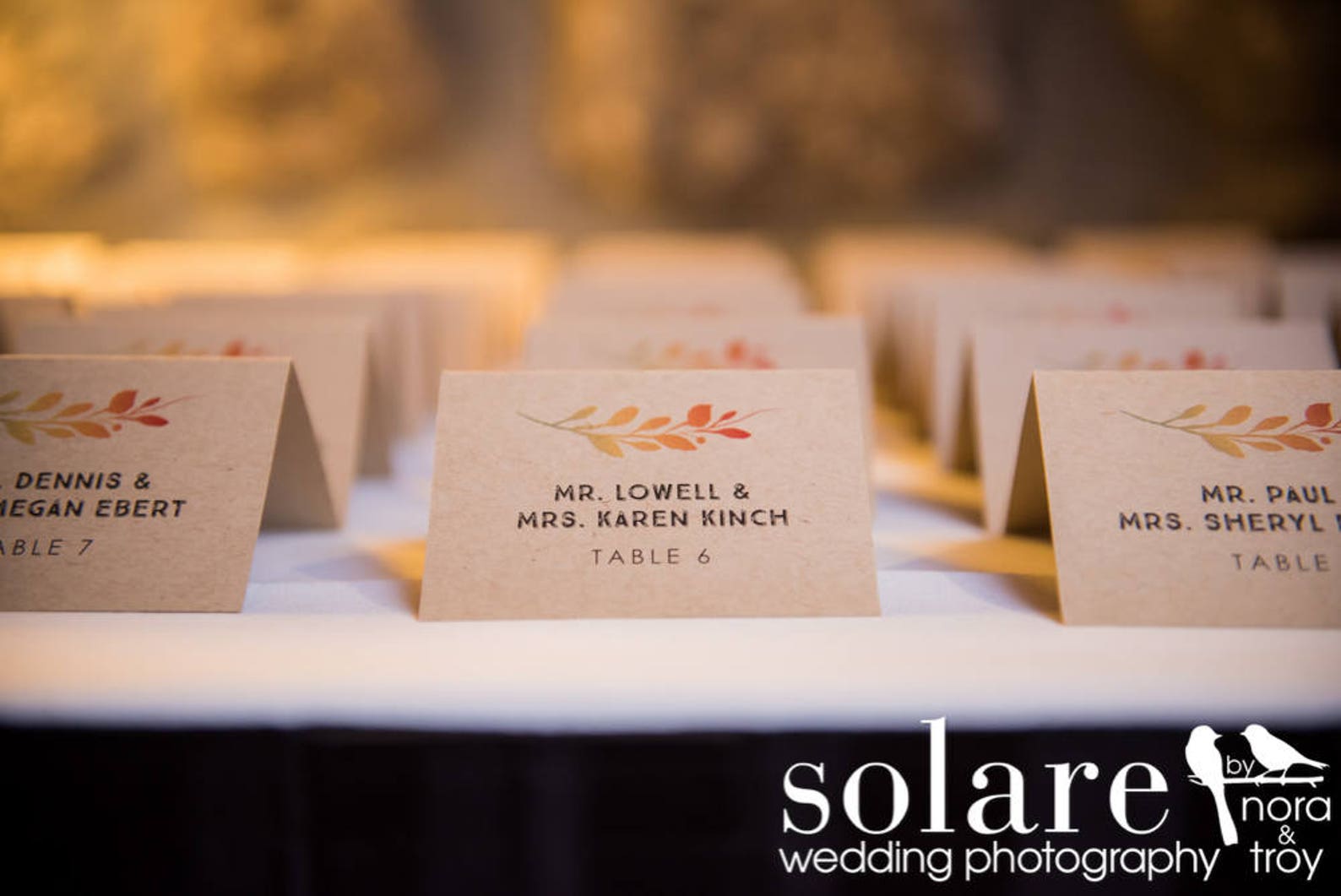 Fall Wedding Table Numbers Folded Fall Leaves Table Numbers | Etsy