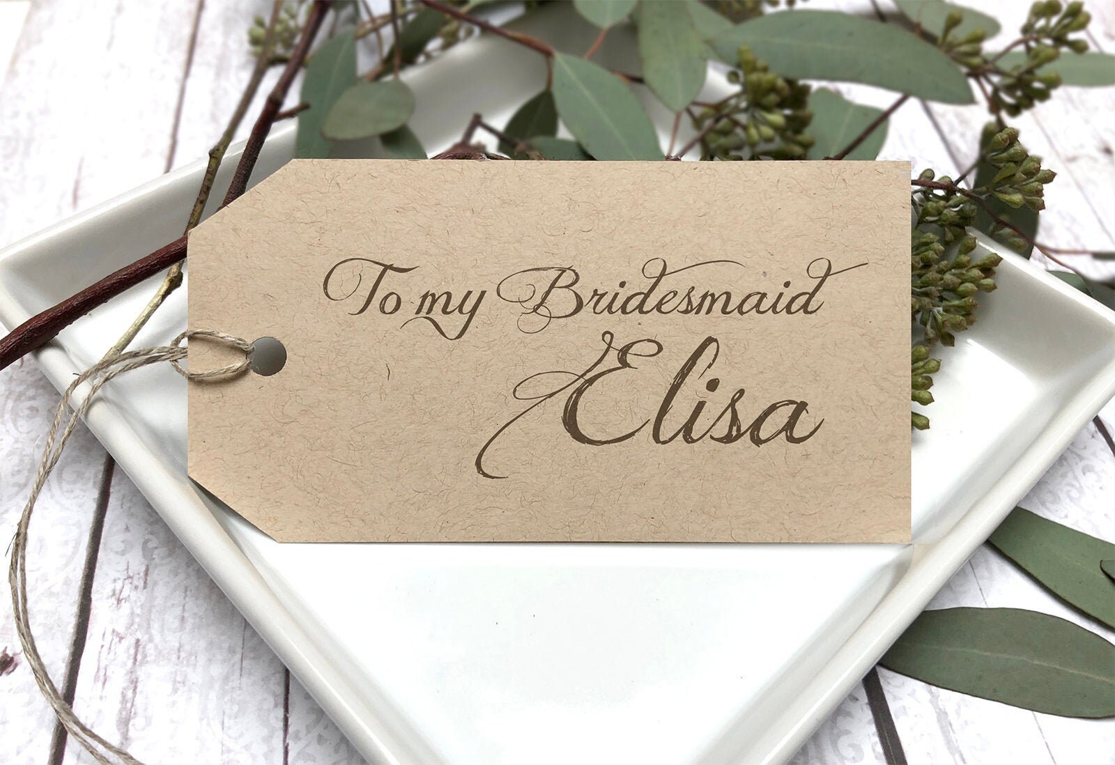 Customized Bridesmaid Gift Tags Bridesmaid Name Tags | Etsy