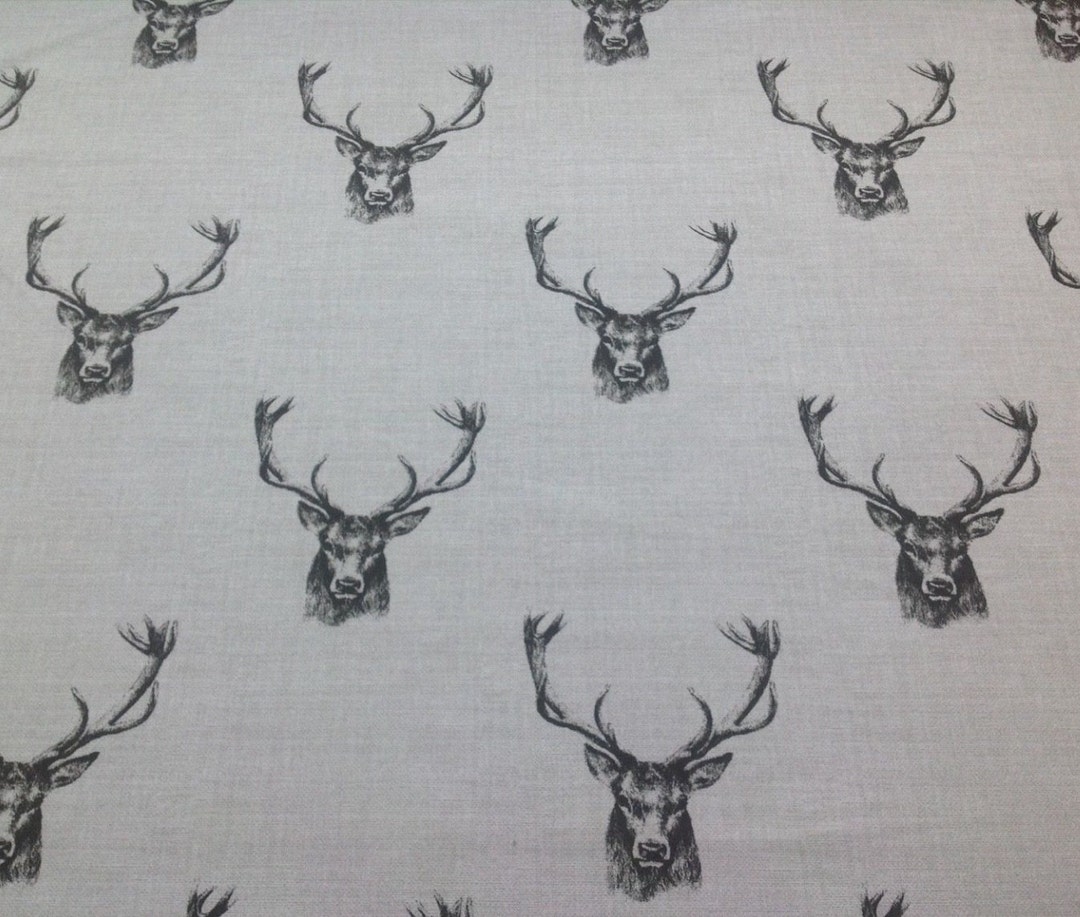 Fryett's Cotton Stag Fabric, by the Metre. for Curtains/upholstery ...