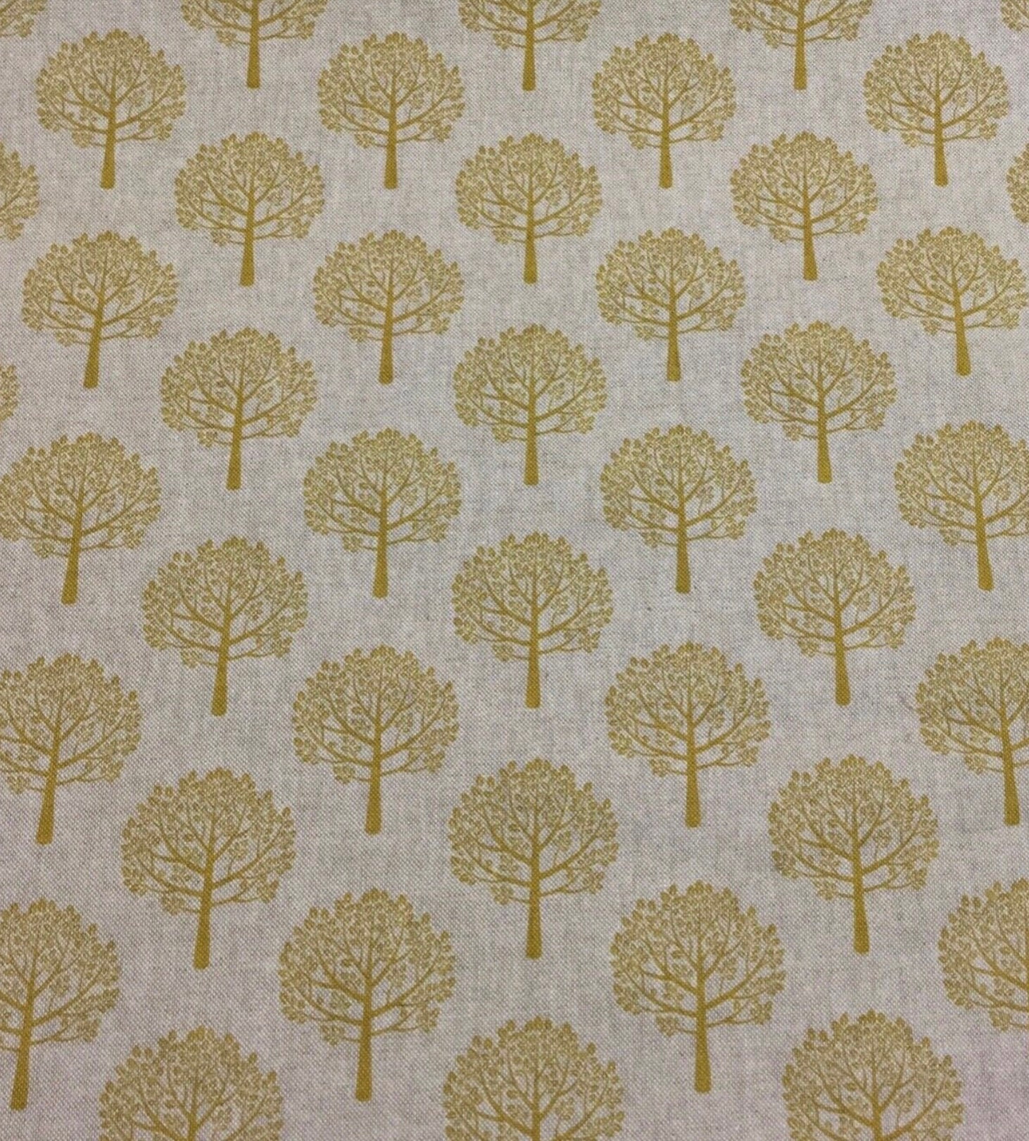 Mulberry Trees, Cotton Rich-linen Look Fabric. for Upholstery, Curtains ...