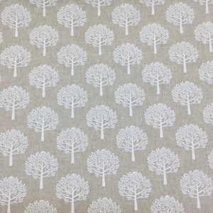 Mulberry Trees, Cotton Rich-linen Look Fabric. for Upholstery, Curtains ...