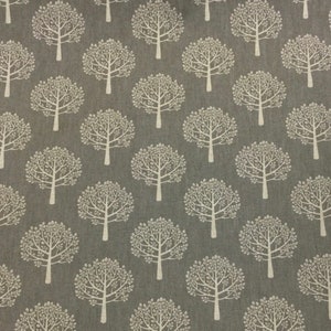Mulberry Trees, Cotton Rich-linen Look Fabric. for Upholstery, Curtains ...