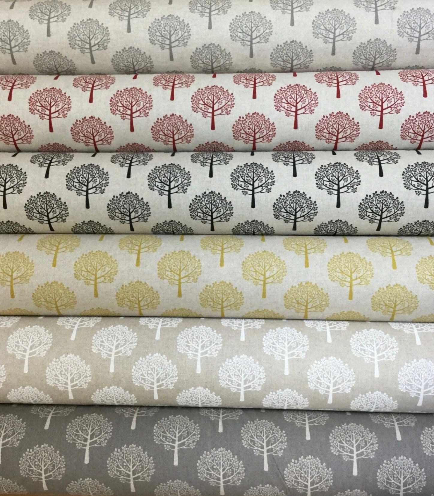 Mulberry Trees Cotton Rich-linen Look Fabric. for Upholstery | Etsy UK
