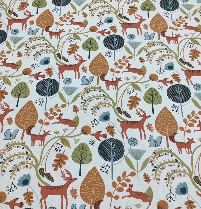 Fryetts Scandi Woodland Cotton Fabric. for Upholstery - Etsy
