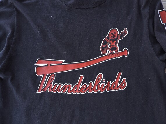 RARE Vintage 80s Thunderbirds Long Sleeve Black T-shi… - Gem