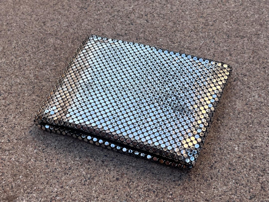 Rare Vintage Whiting & Davis Silver Metal Mesh Wallet USA Made - Etsy