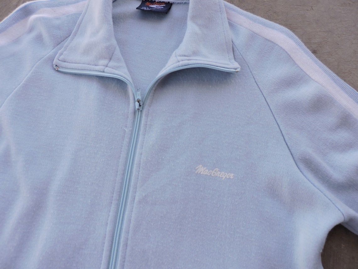 Rare Vintage Macgregor Light Blue Zip up Track Jacket M - Etsy