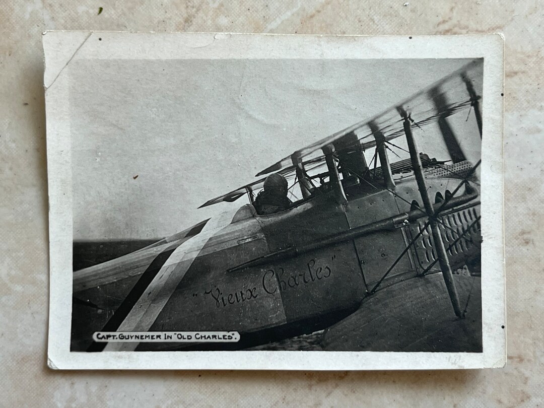 Rare Vintage WWII Photo of Capt. Guynemer in Old Charles Soldier 3 1/4 ...