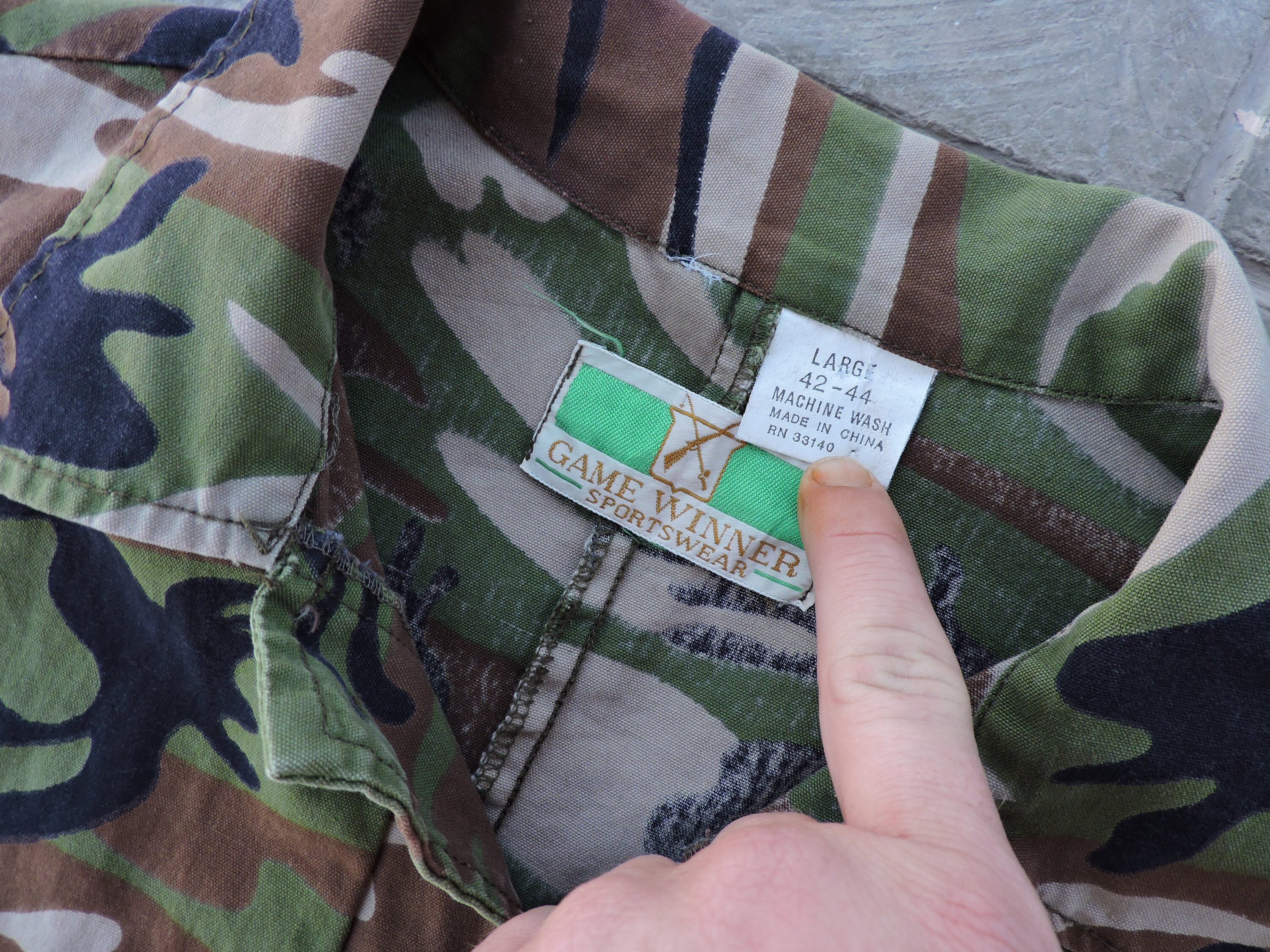 BEAT to HELL Rare Vintage Game Winner Camo Jacket L | Etsy