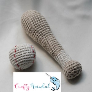 Crochet Baseball and Bat Pattern. Photo Prop. Toy PATTERN ONLY - Etsy
