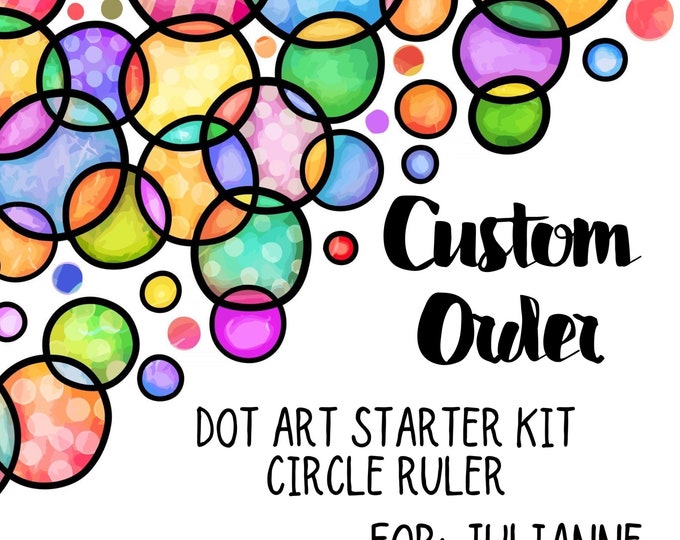 Dot Art Starter Kit and Circle Ruler for Julianne - Etsy