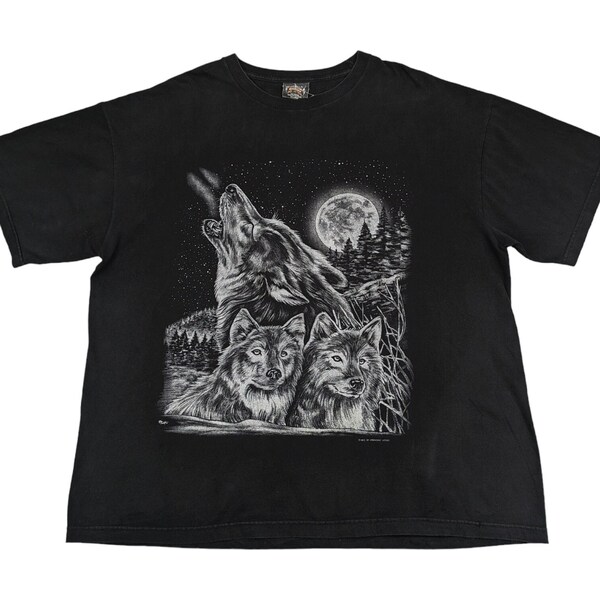 Three Wolf Moon - Etsy