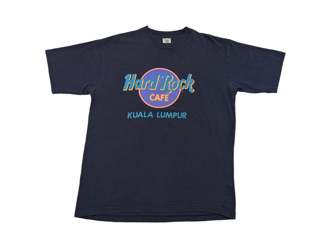 90s Vintage HARD ROCK T-shirt Hard Rock Cafe Kuala Lumpur Graphic Tee ...