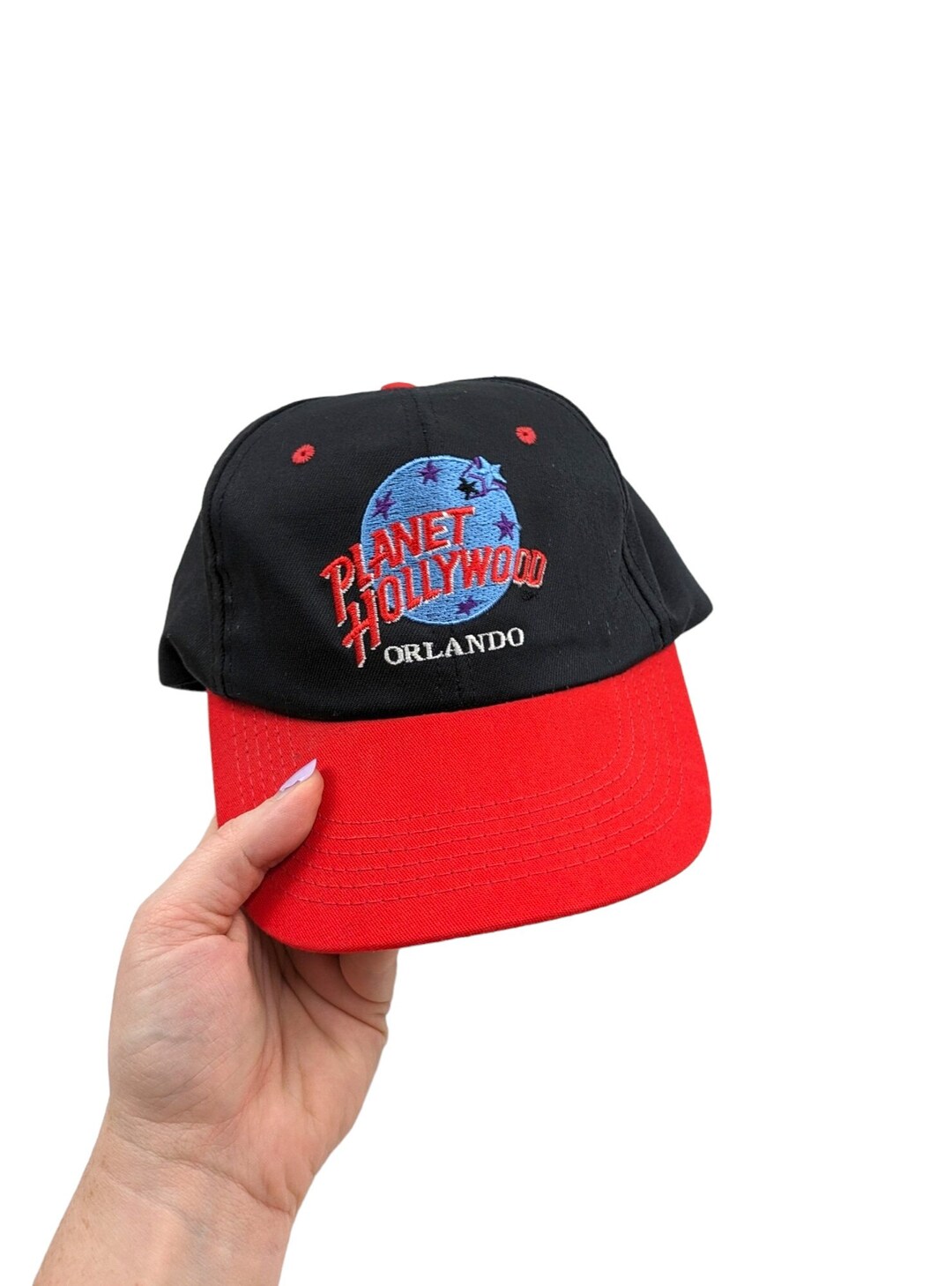 90s Vintage PLANET HOLLYWOOD Hat Embroidered Planet Hollywood Orlando ...